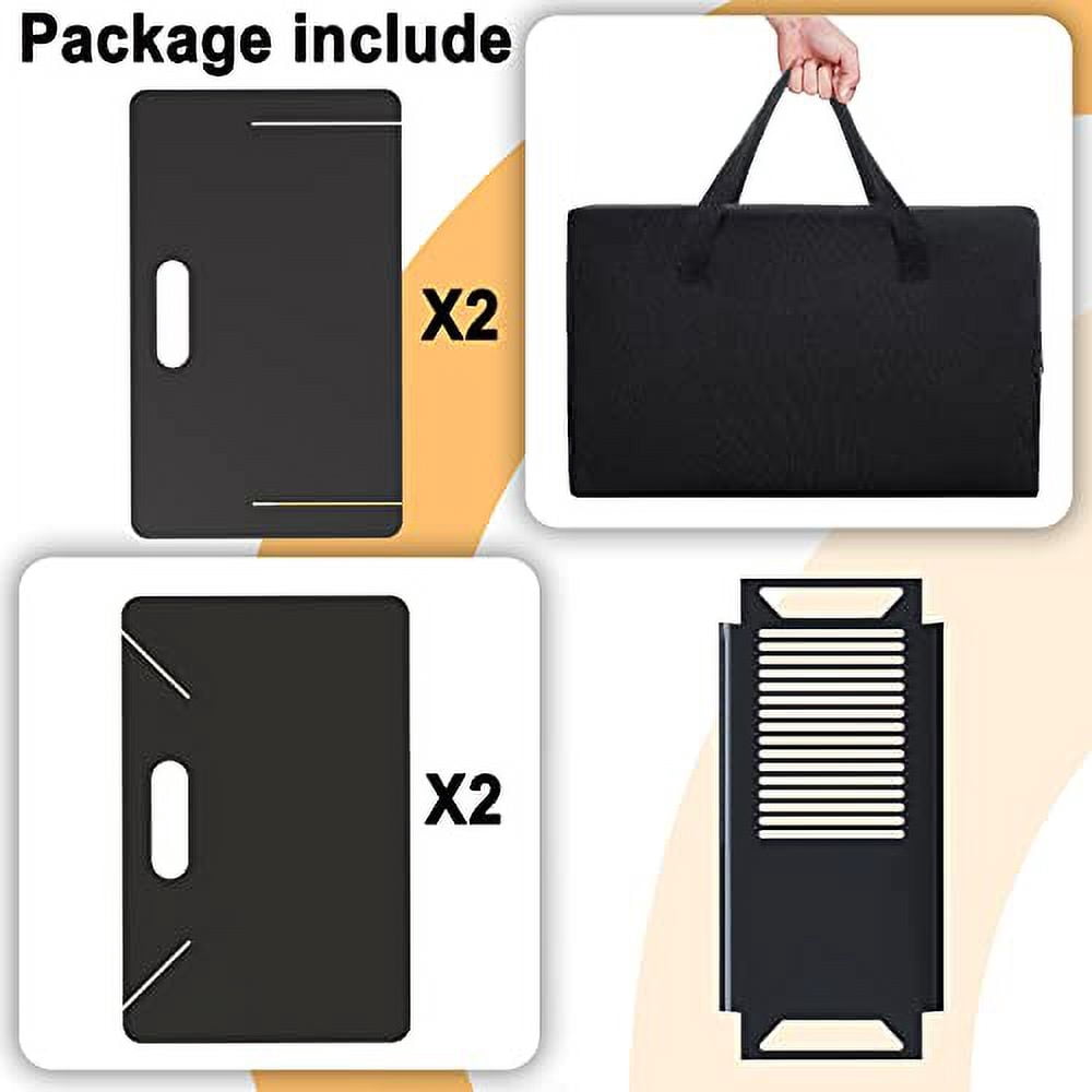 18 inch Fire Pit, Outdoor Portable Firepit with BBQ Tray, Detachable ...