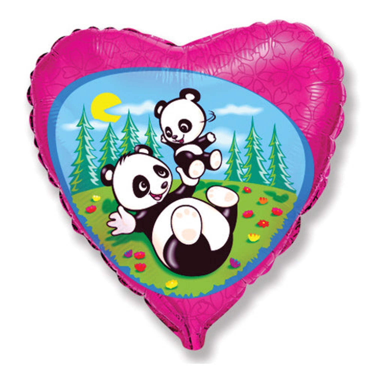 18 inch Funny Pandas Foil Mylar Balloon - Party Supplies Decorations ...