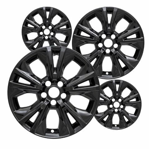 18 inch Gloss Black ABS Wheel Skins Set Compatible with 2014-2019 ...