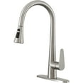 18 inch High Brushed Nickel Kitchen Faucet with Pull Down Sprayer ...