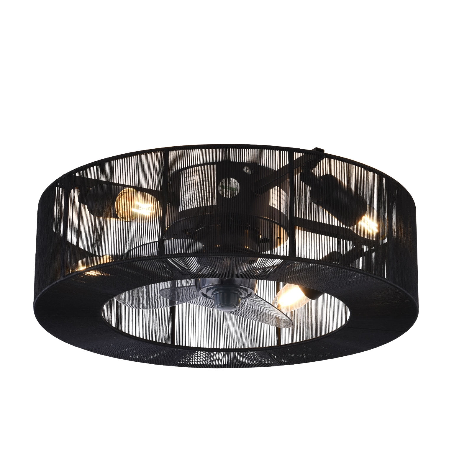 TOOL1SHOoo 18 Inch Industrial Ceiling Fan with Light, Remote Control ...