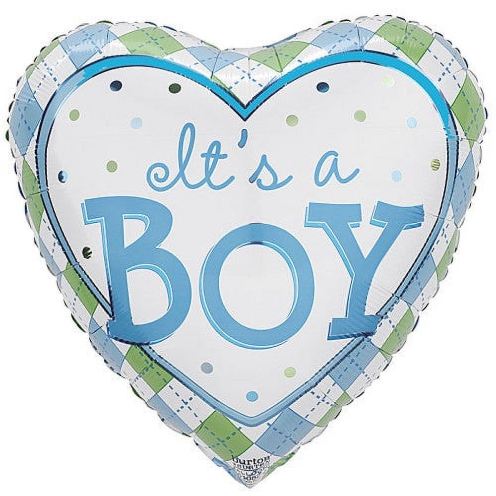 18 inch It's a Boy Sweet Pea Foil Mylar Balloon - Party Supplies ...