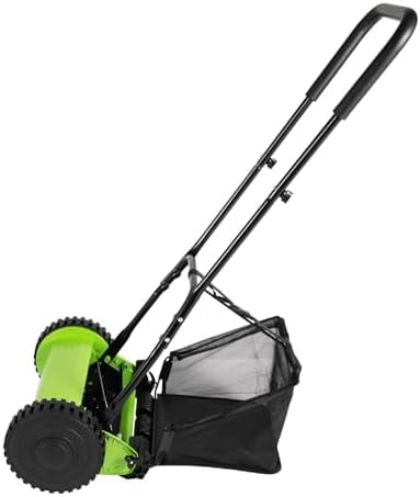 18-inch Manual Lawn Mower, Walk-Behind Mower, Manual Reel Mower, Dual ...