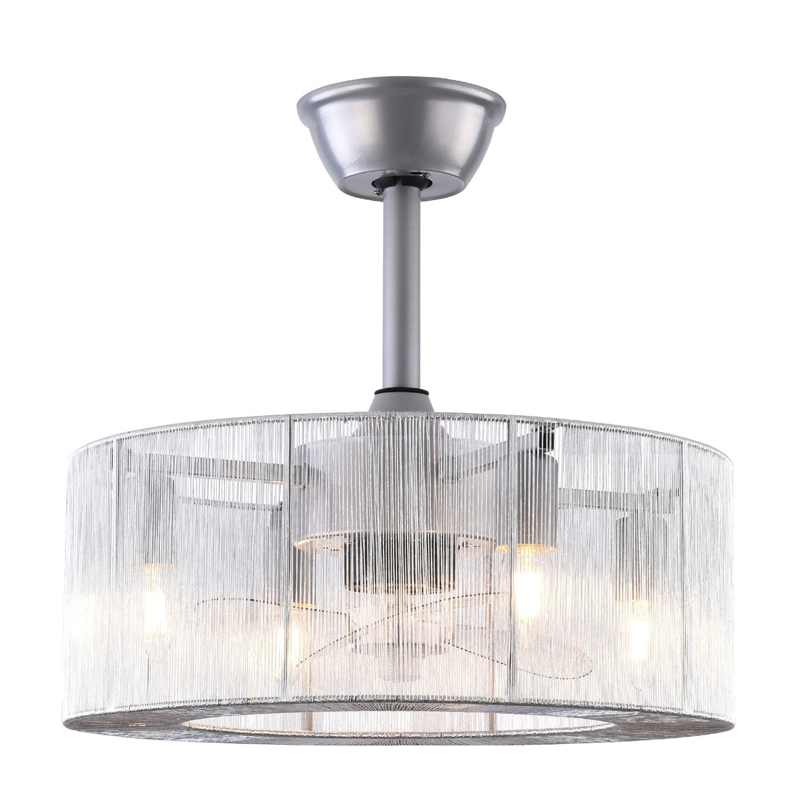 18 inch Modern Industrial Bladeless 3 Wind Speed 3 Blades Down Rod ...