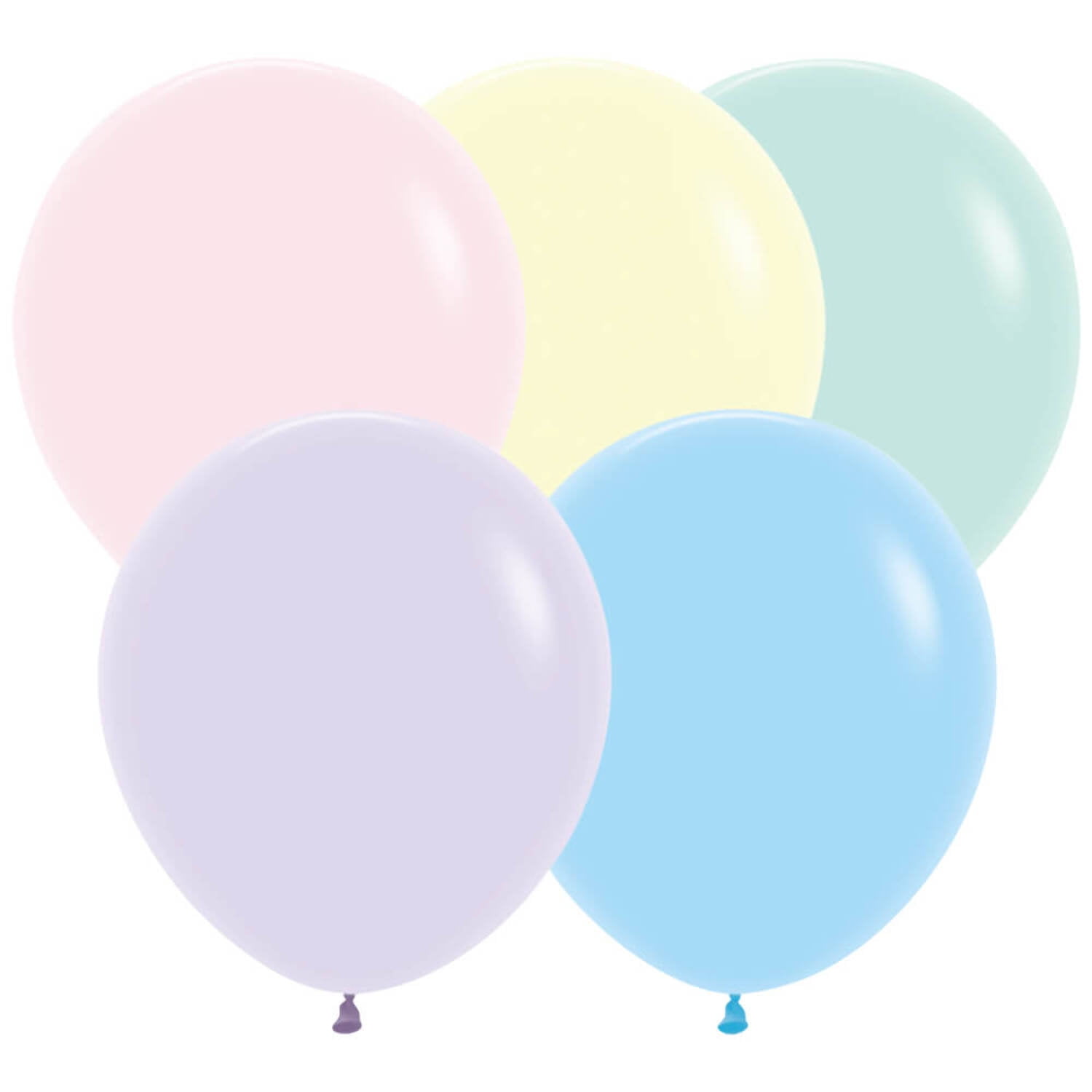 18 inch Pastel Matte Assortment Betallatex Latex Balloons (25 Pack ...