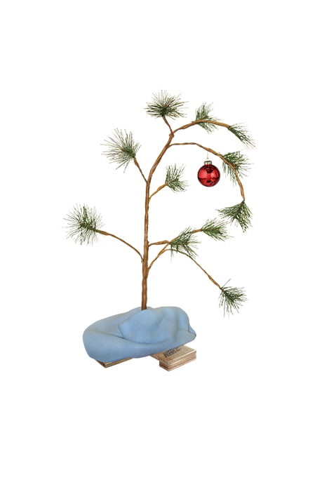 18-inch Peanuts Charlie Brown Christmas Tree with Linus' Blanket ...