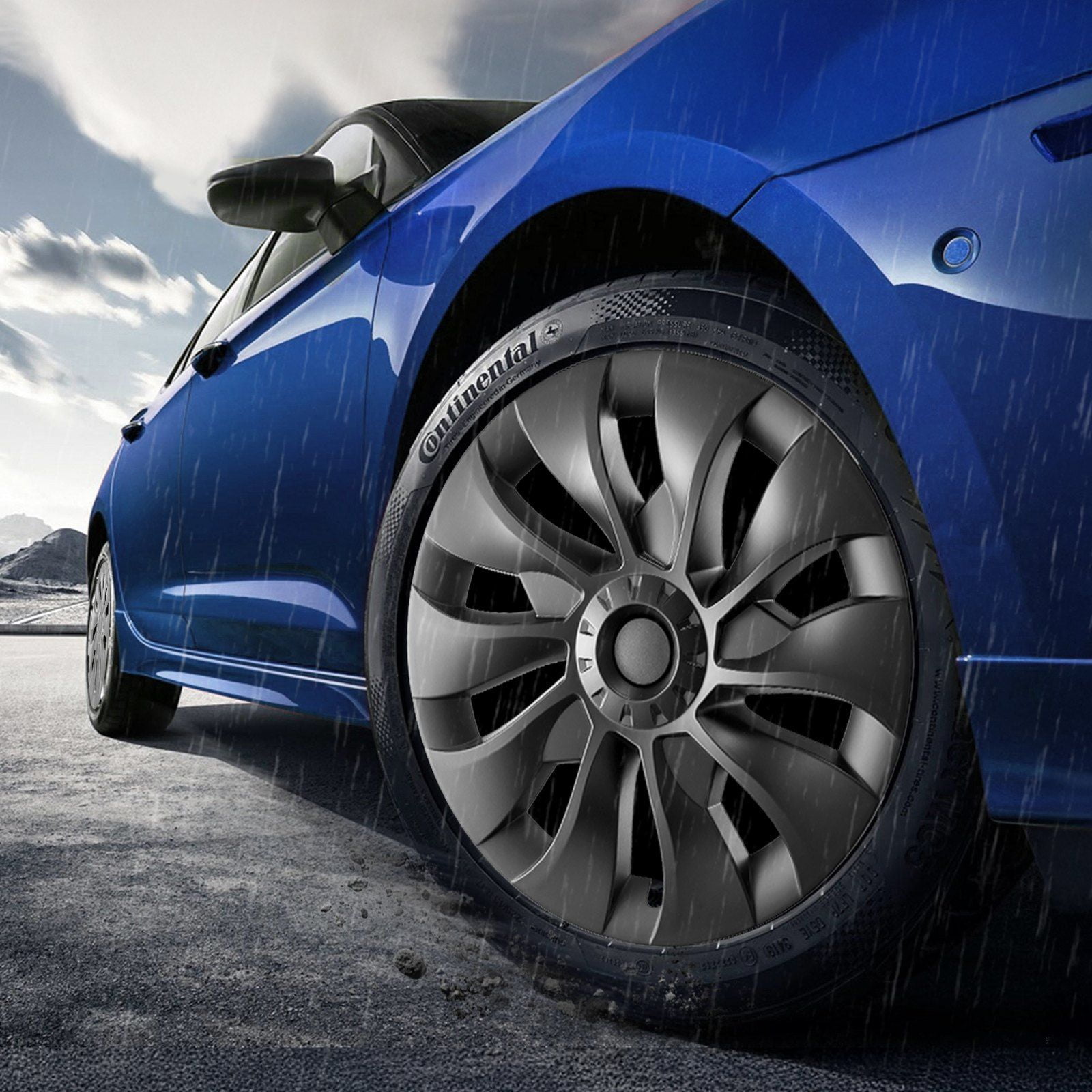 18-inch Rim Caps (with Valve Holes) Hubcaps for 2017-2023 Model 3s ...