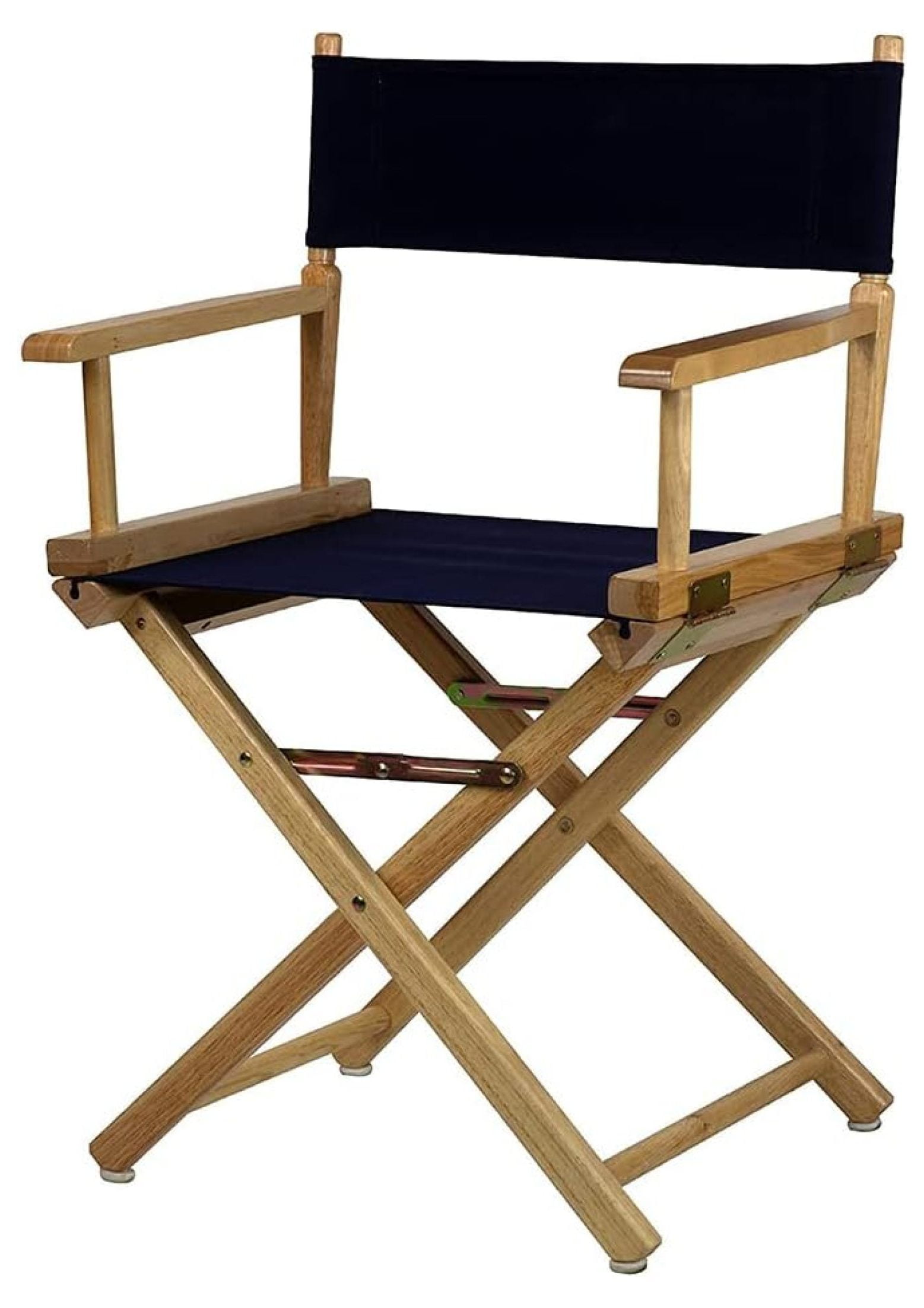 18-inch Seat Height Foldable Director's Chair with Built-in Armrests ...