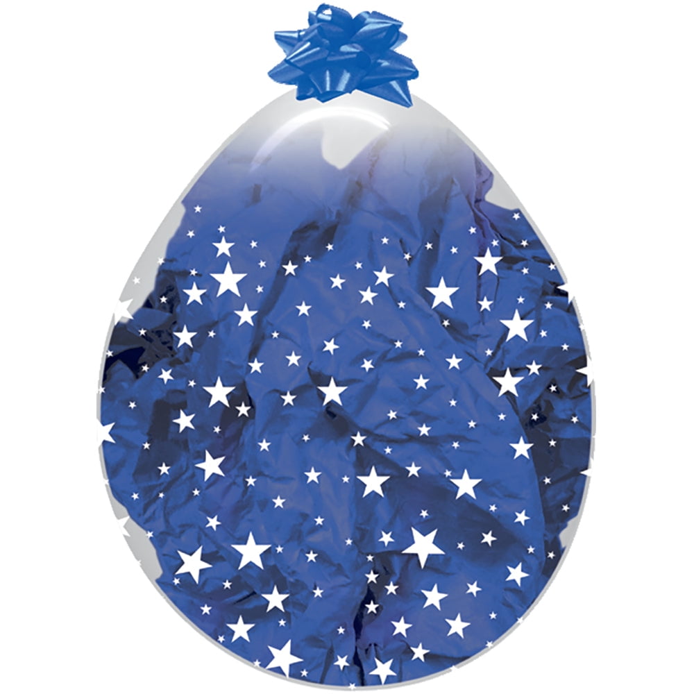 18 inch Stuffing Infinity Stars Crystal Clear Latex Balloons (25 Pack ...