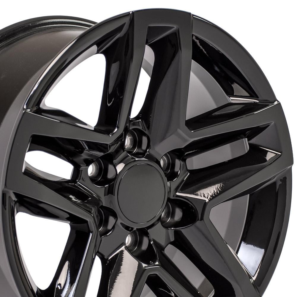 OE Wheels 18x8.5 Gloss Black Rim, CV34B Truck Wheel Fits Silverado ...