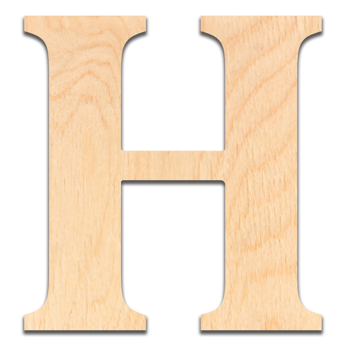 18 inch Wooden Letter H - This 18 inch Unfinished Wood Letter is Ready ...