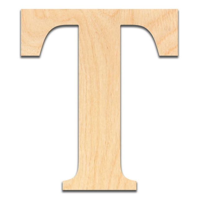 18 inch Wooden Letter T - This 18 inch Unfinished Wood Letter is Ready ...