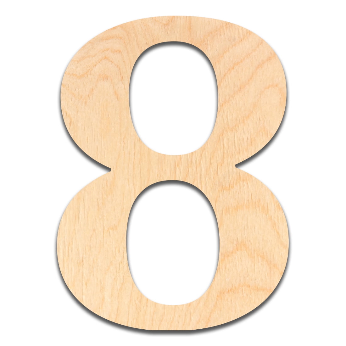 18 inch Wooden Number 8 - This 18 inch Unfinished Wood Number is Ready ...