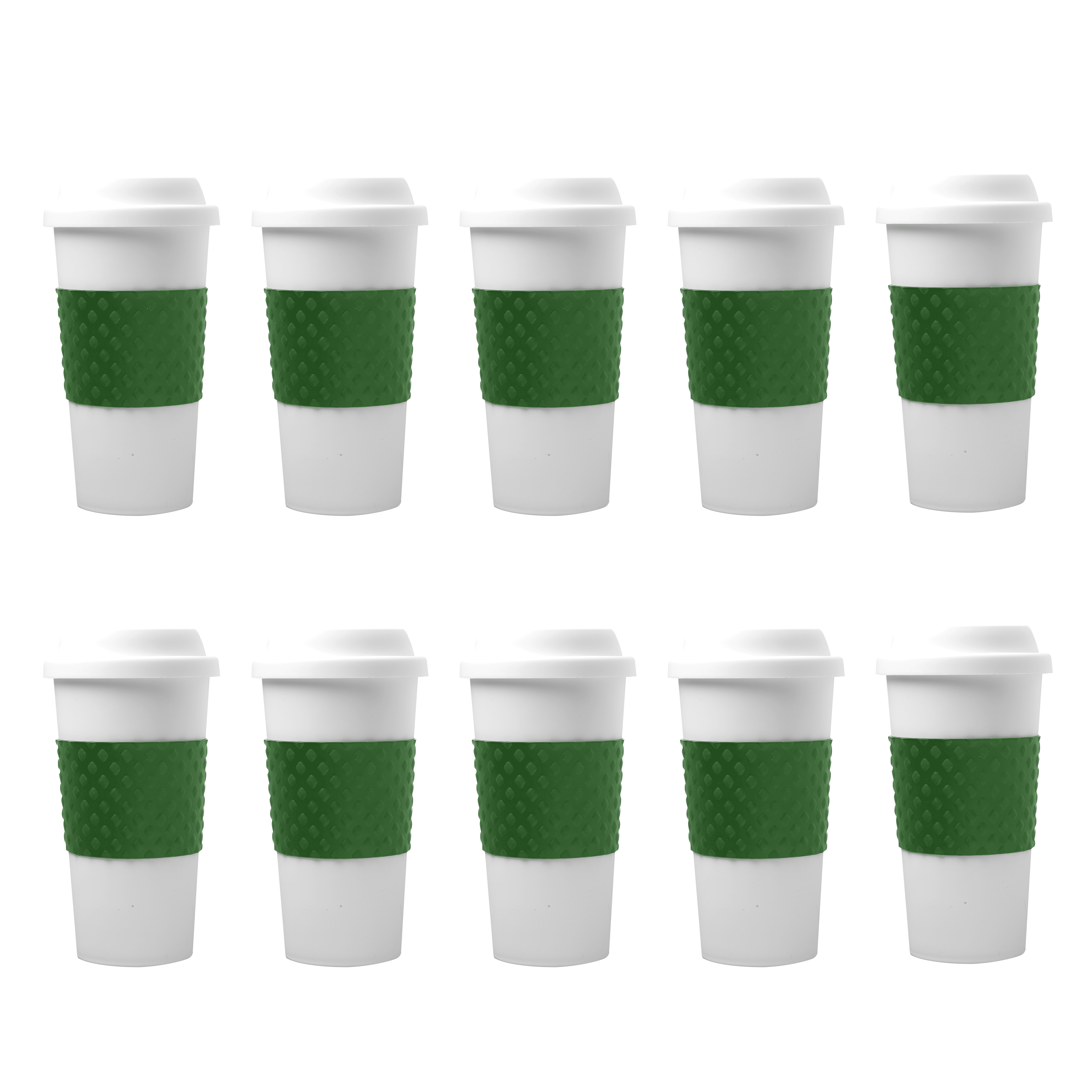 18 oz. Double Wall Plastic Tumblers - 10 Pack - Green - Walmart.com