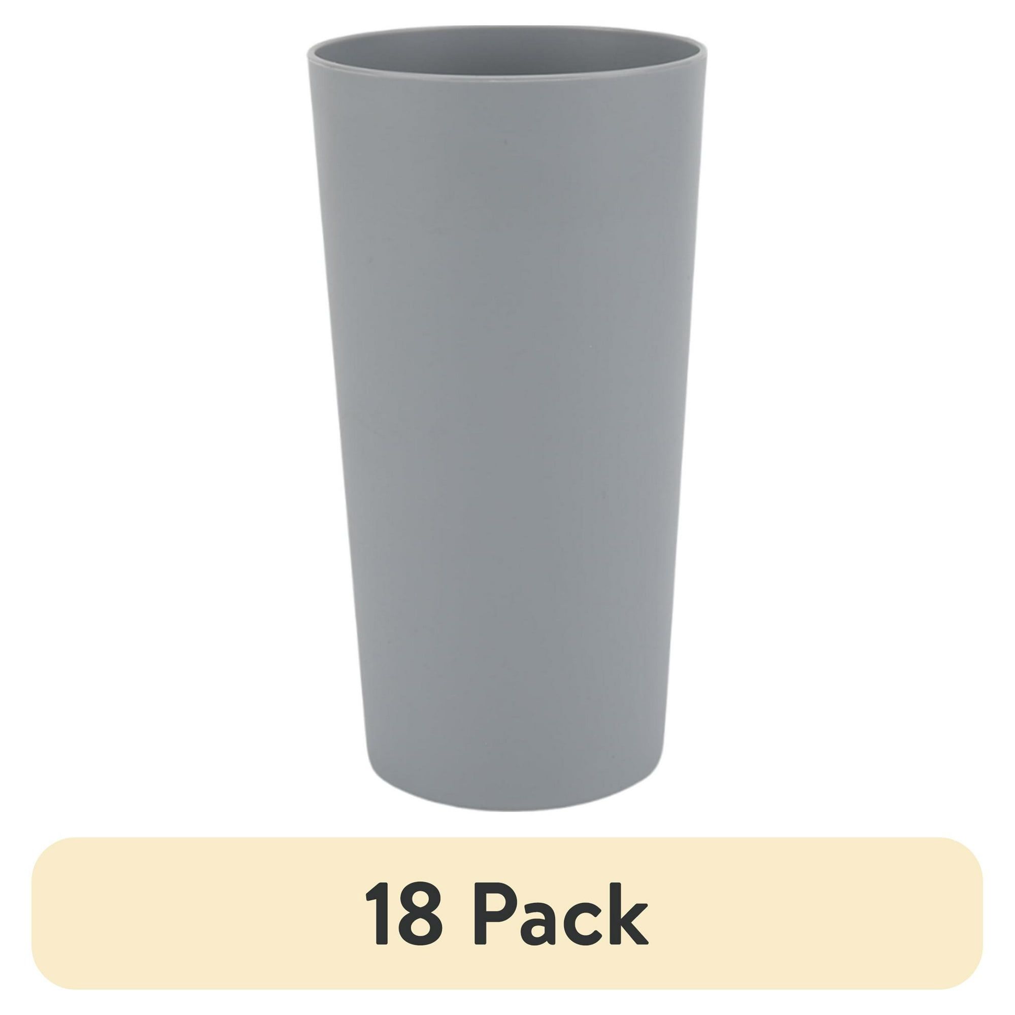 (18 pack) Gray Round Plastic , 26-Ounce - Walmart.com