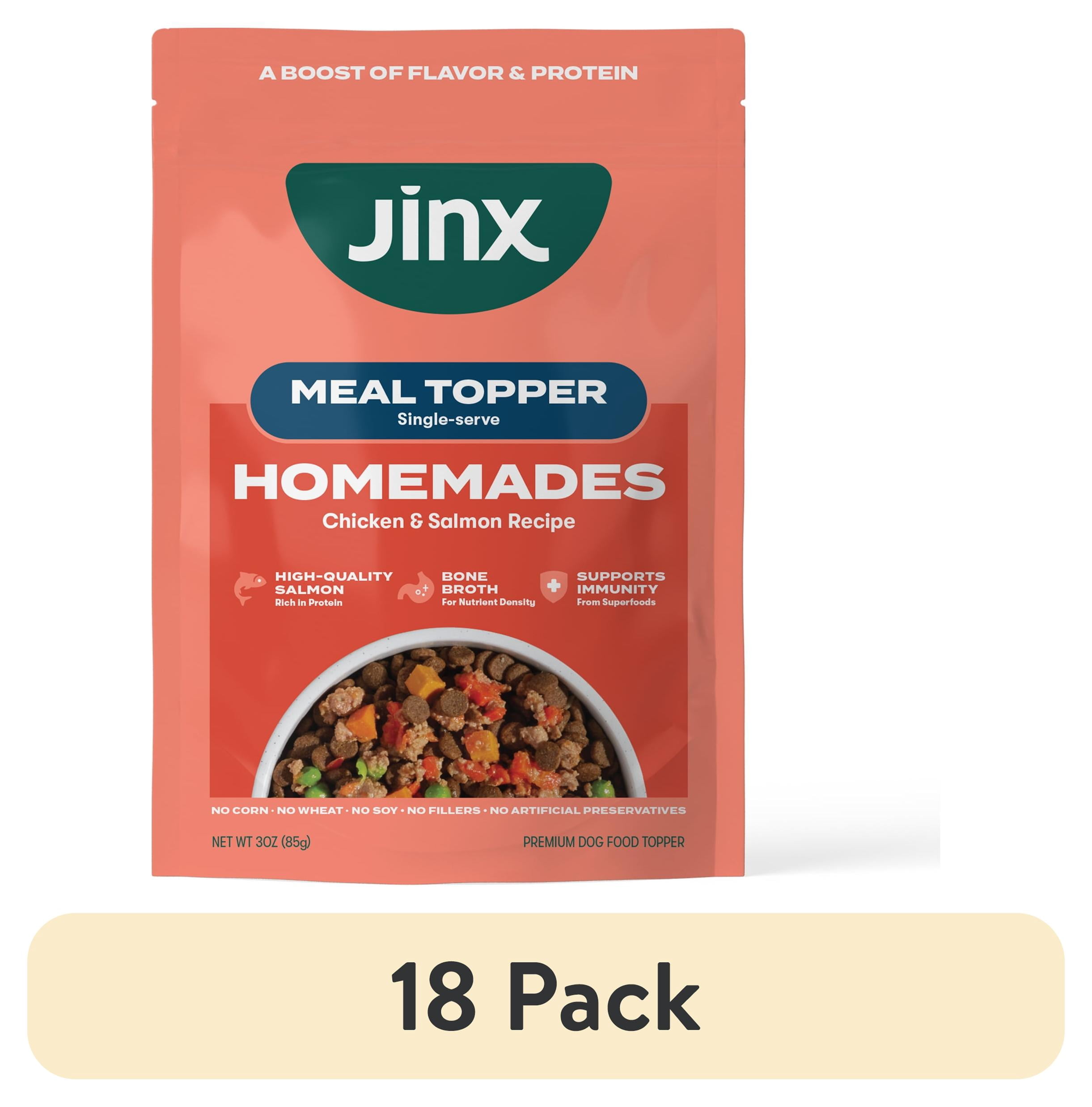 (18 pack) Jinx Homemades Chicken & Salmon Topper,3oz.Pouch - Walmart.com