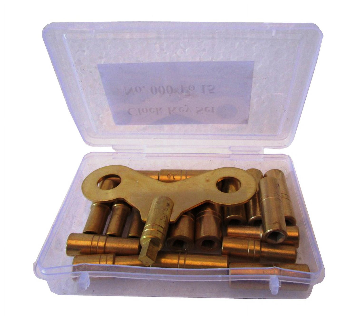 Taurish 18 pc Universal Clock Key Set, Brass Keys for Winding, Sizes ...