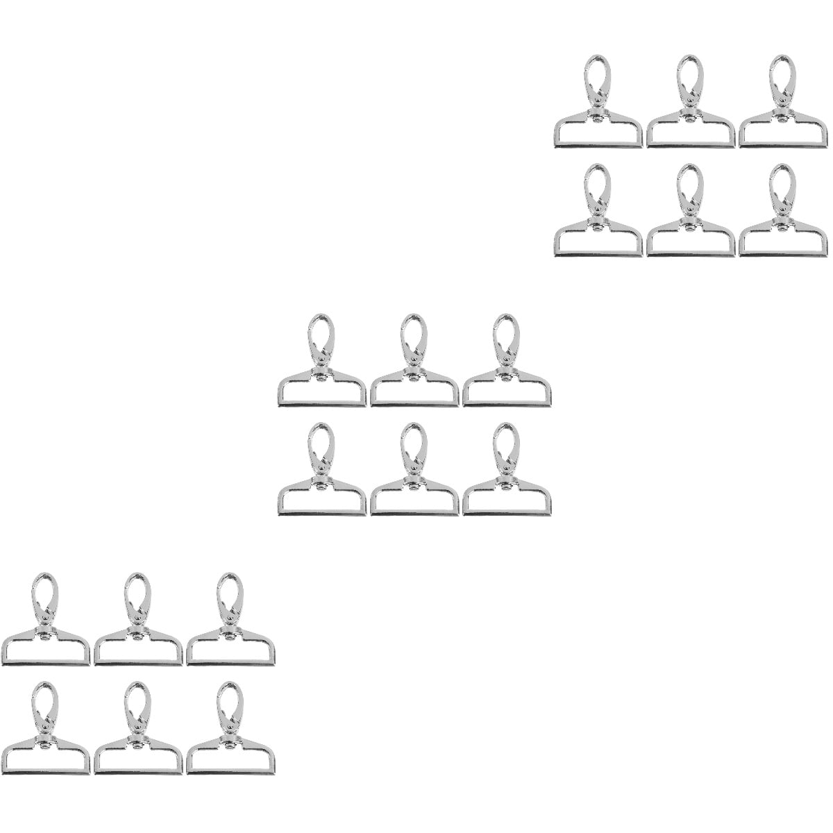 18 pcs 1.5 Inch Inside Diameter D-Ring Lobster Clasp Claw Swivel Eye ...