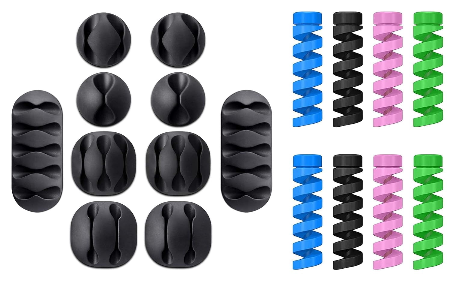 18 pcs Cord Cable Wire Holder Protector Castanea Cable Holder Organizer ...