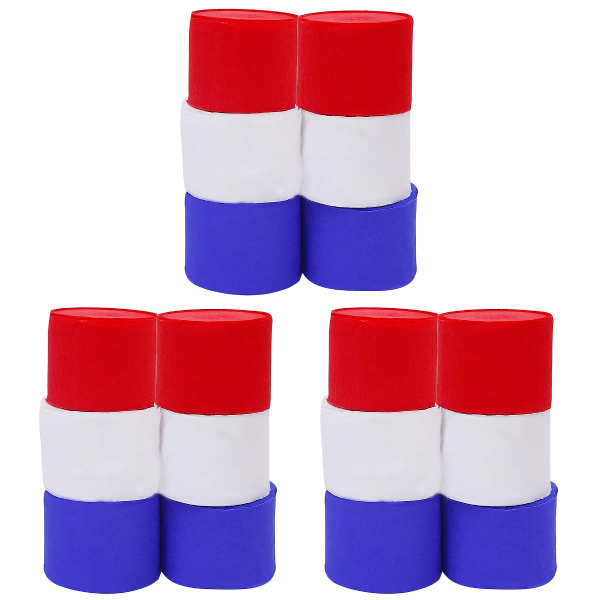 18 pcs Crepe Paper Rolls Colored Streamer Paper Party Decorations for ...