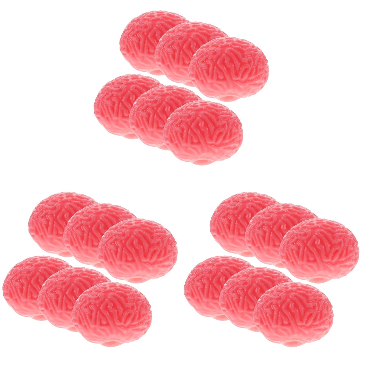18 pcs Fake Human Brains Simulation Brains Squeezing Toys Stress Relief ...