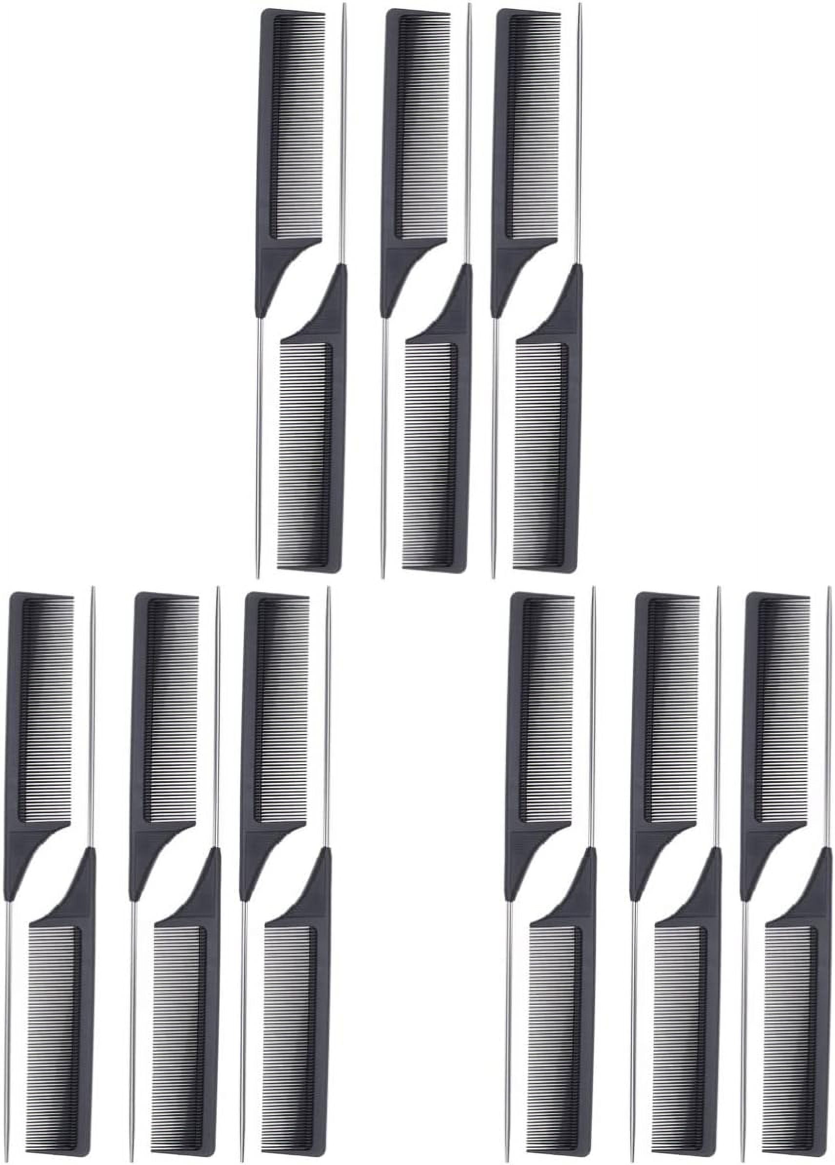18 pcs Hairdressing Pointed Tail Comb Hair Comb Hair Cutting Comb ...