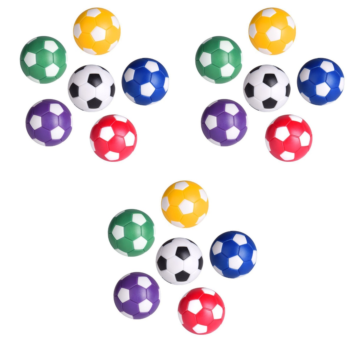 18 pcs Table Soccer Footballs Replacement Balls Mini Official Tabletop ...