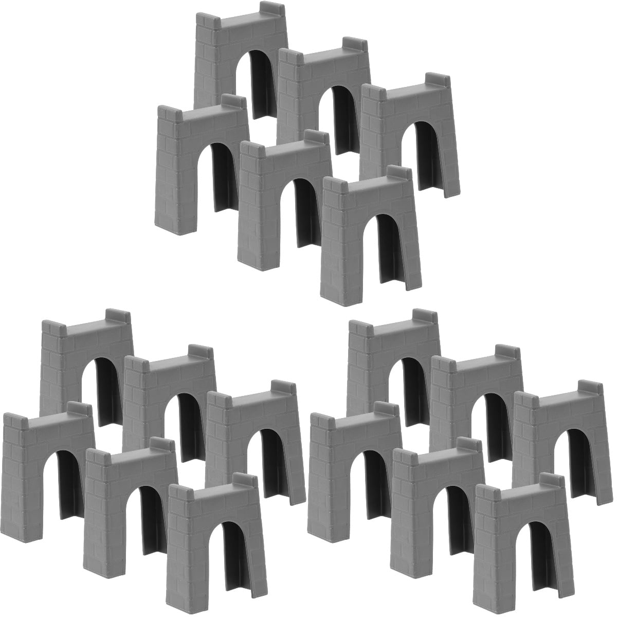 18 pcs Train Bridge Support Risers Train Bridge Parts Kids Pretend Play ...