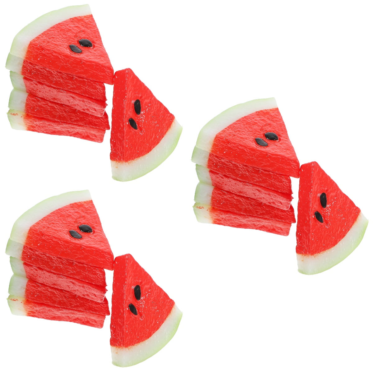 18 pcs Watermelon Slice Model Photo Prop Simulation Fruit Watermelon ...