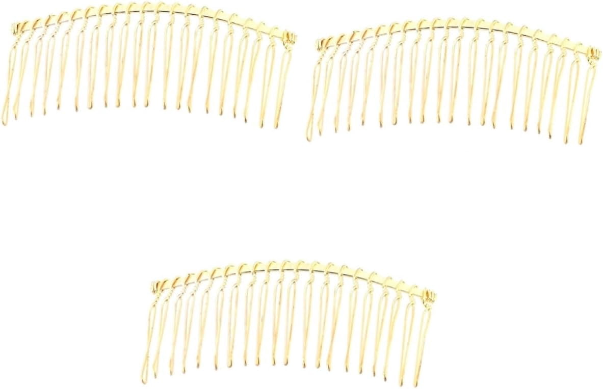18 pcs gold hair accessories scalp massager teasing combs for women ...