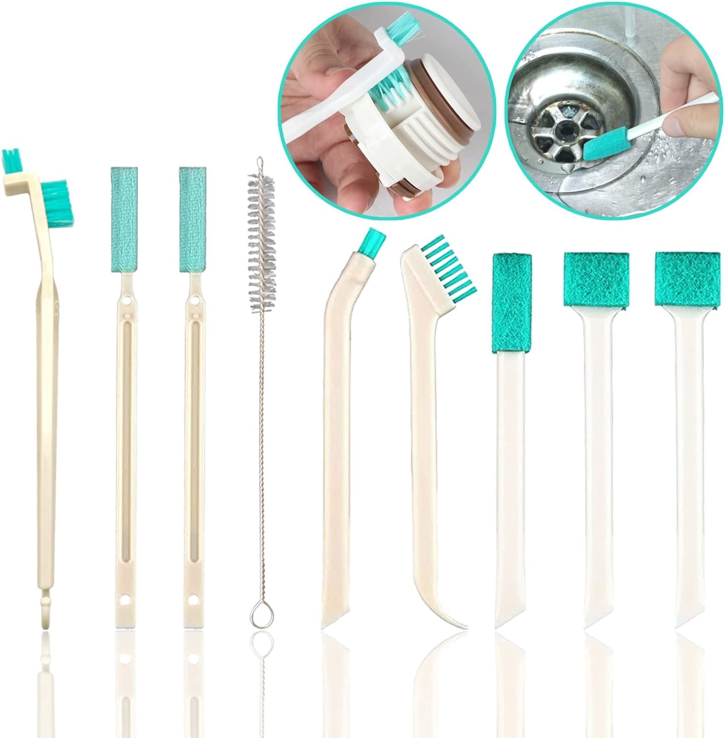 18 pcs small household cleaning brushes by **,deep detail crevice brush ...
