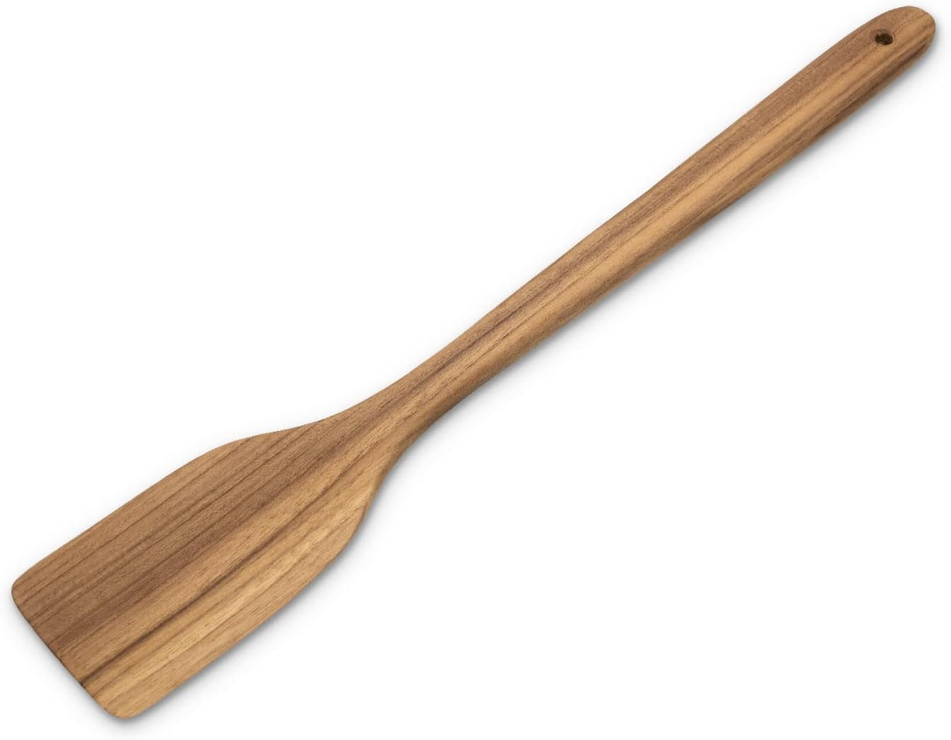 **18" teak long wooden spatula, heavy duty stir paddle for cooking in ...