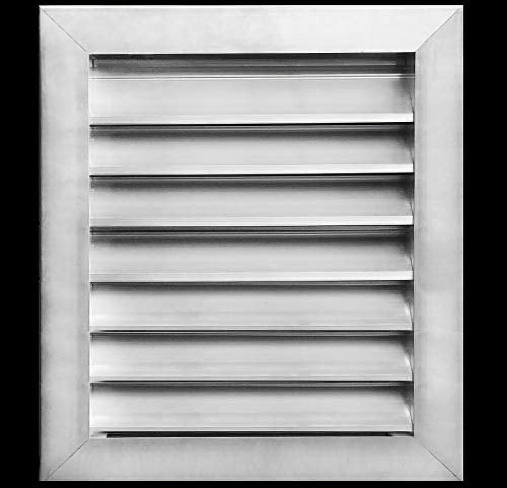18"w X 14"h Aluminum Exterior Vent for Walls & Crawlspace - Rain ...