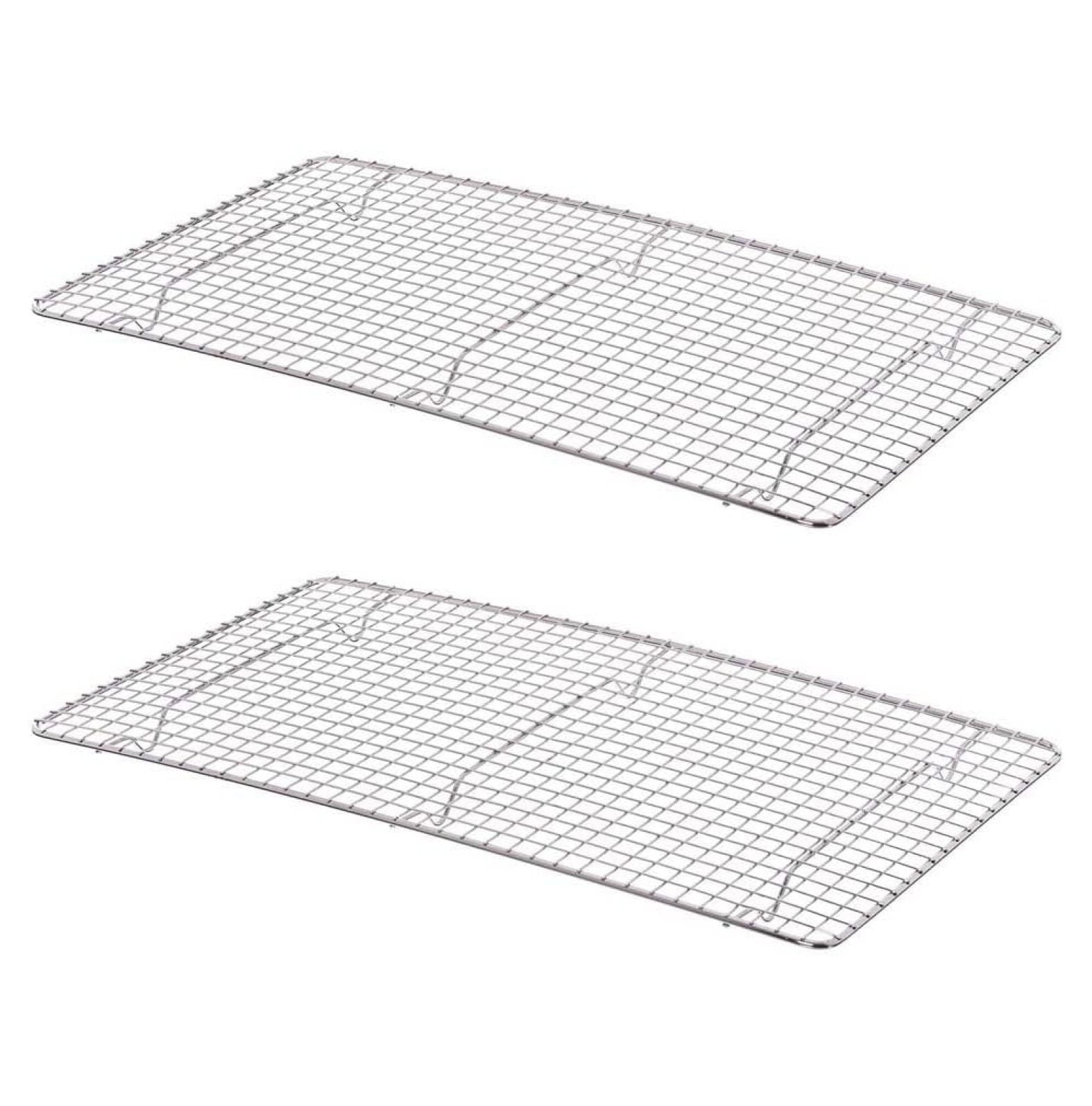 18"x 10" Full Size Wire Pan Grate Chrome-Plated Set of 2 -Fits Full ...