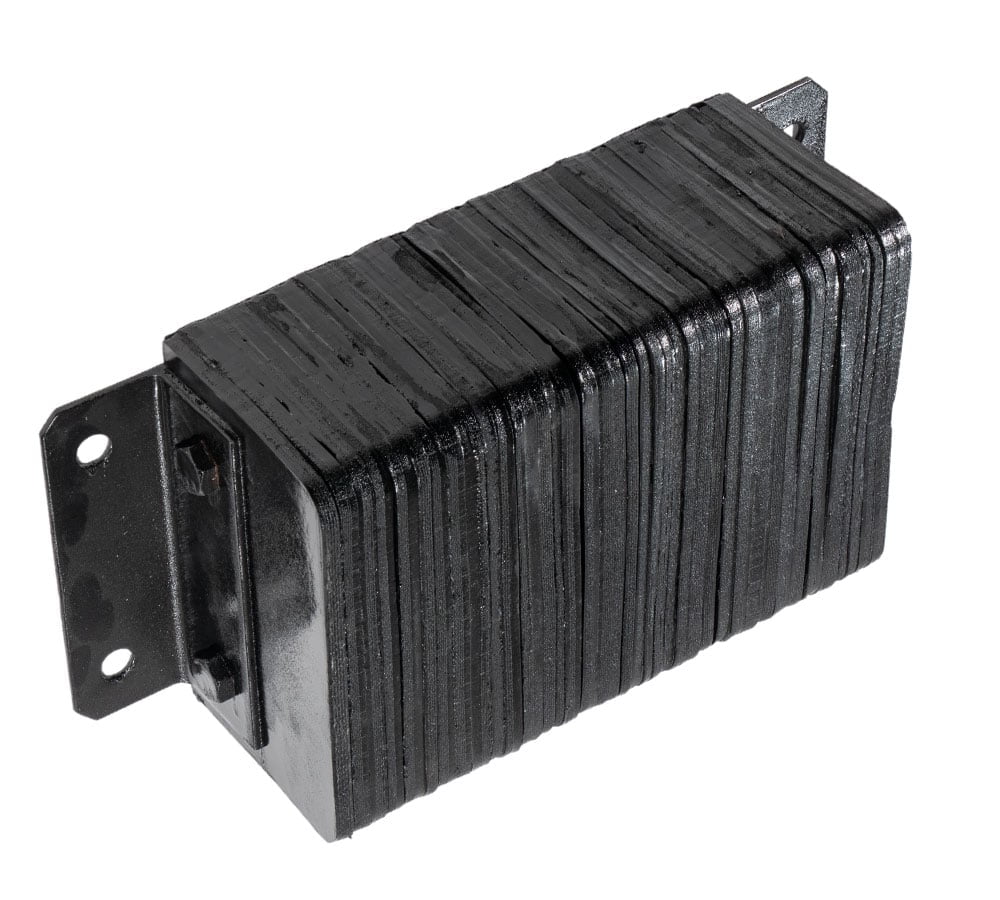 18" x 10" x 6" Viking Laminated Rubber Dock Bumper with Steel Brackets ...