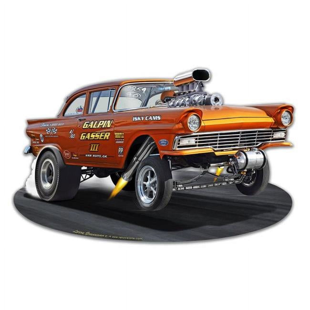 18 x 11 in. 1957 Ford Gasser Sign - Walmart.com