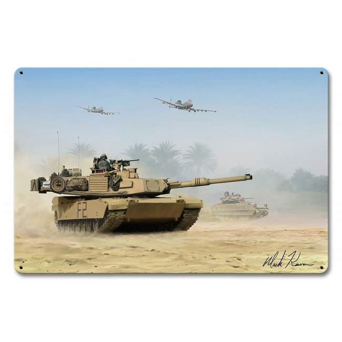 18 x 12 in. M1 Abrams Vintage Metal Sign - Walmart.com