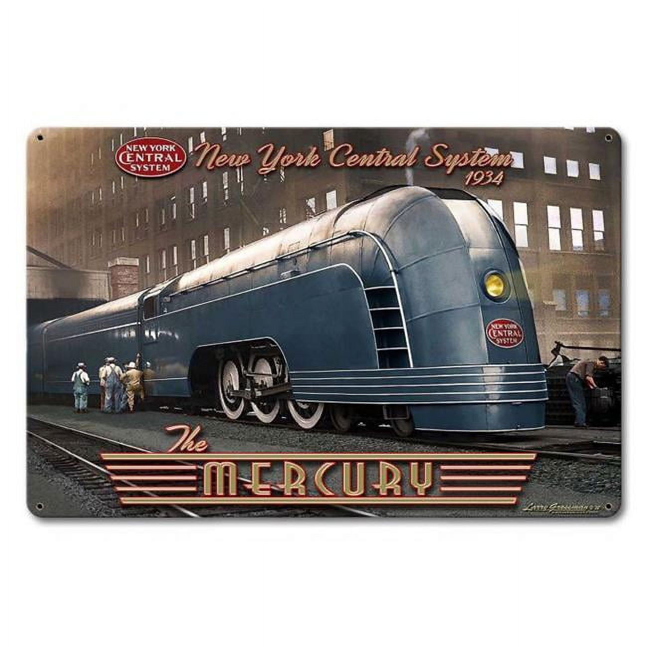 18 x 12 in. New York Central Mercury Train Sign - Walmart.com