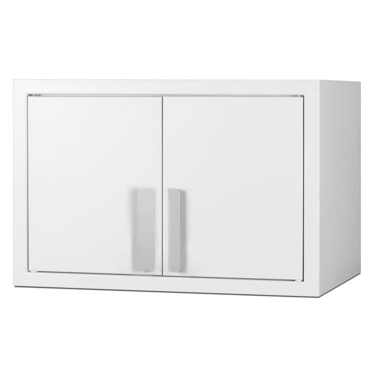 18 x 12 in. Wall Cabinet with Powder Coated Metal Construction, White ...