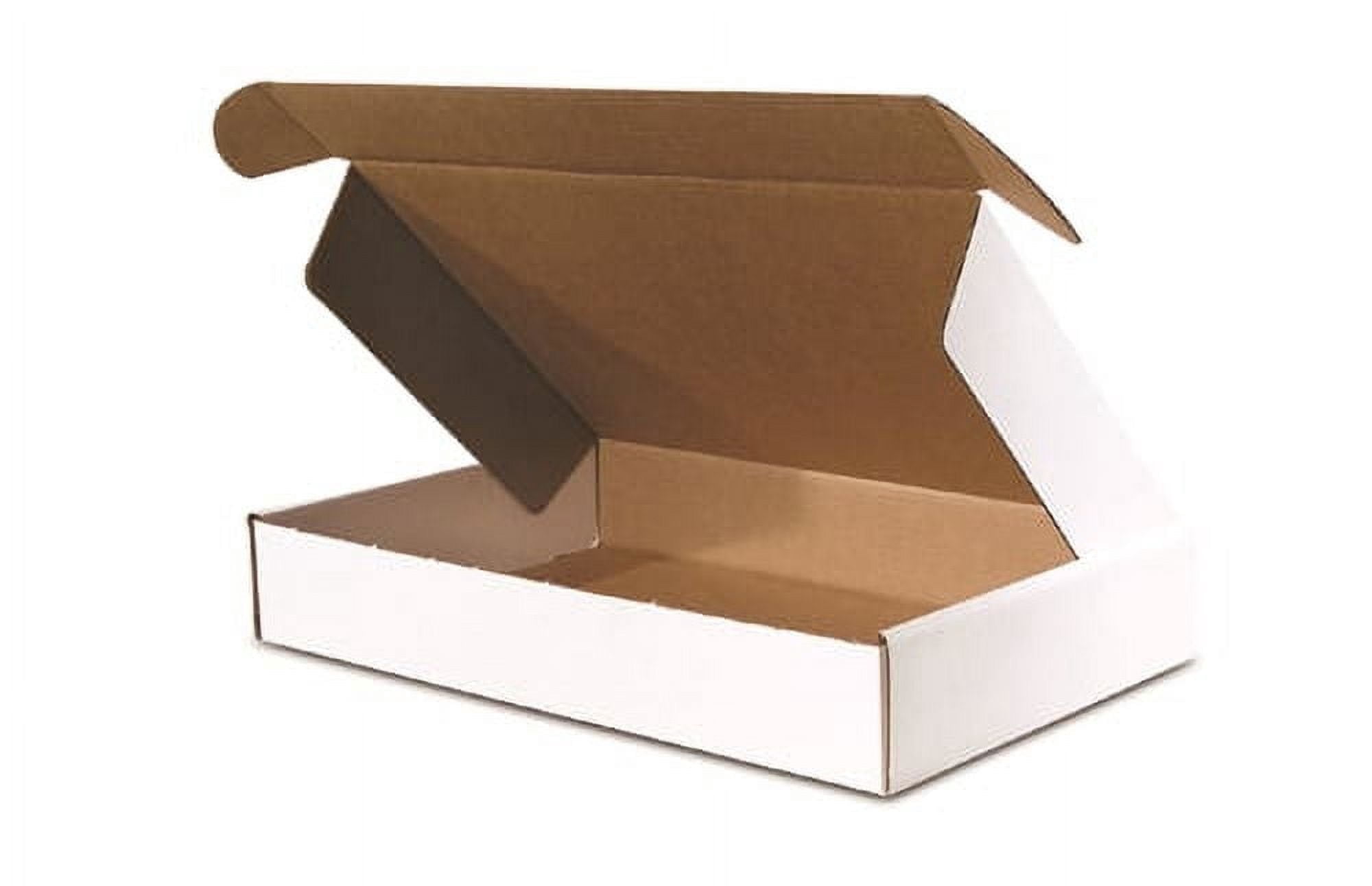 18 x 12 x 4" White Front Lock Deluxe Literature Mailer ECT-32 | Side ...