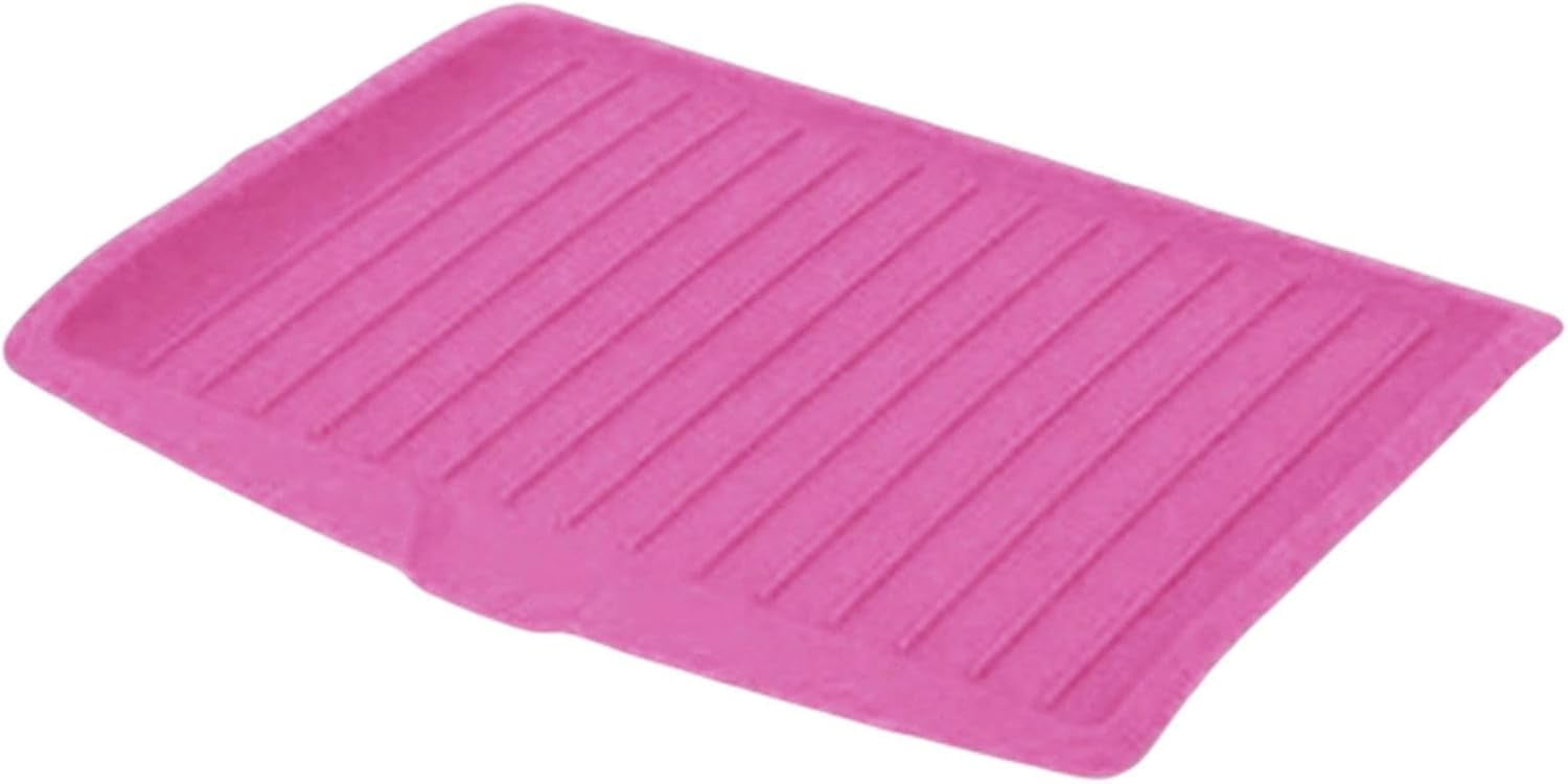 18 x 13" Kitchen Drain Board, Large Plastic Draining Tray with Side ...