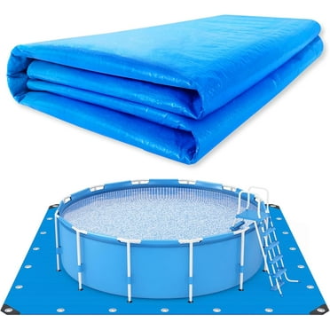 Heavy Duty Round Pool Liner 8ft-14ft - Puncture-Resistant Ground Tarp ...