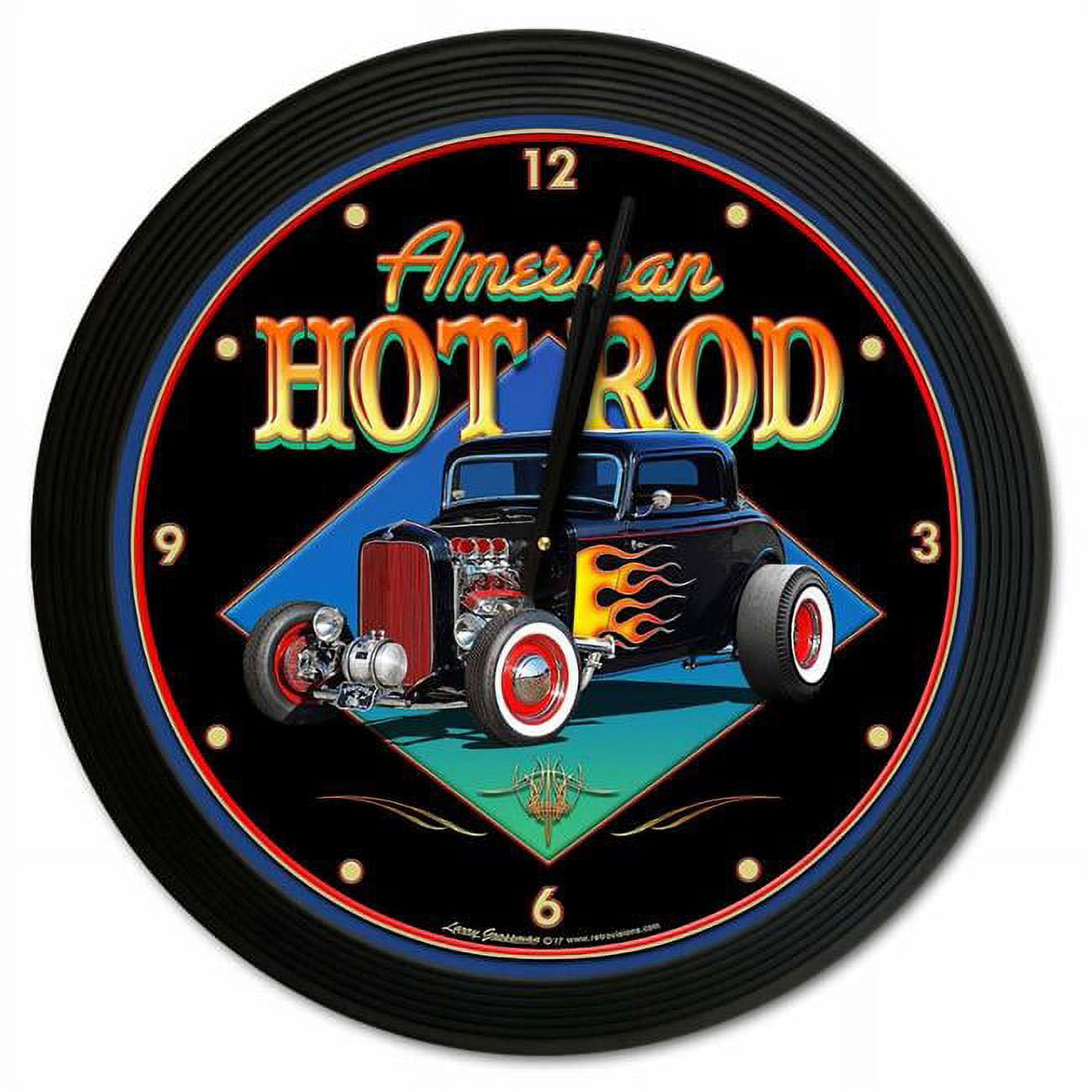18 x 18 in. American Hot Rod 32 Clock - Walmart.com