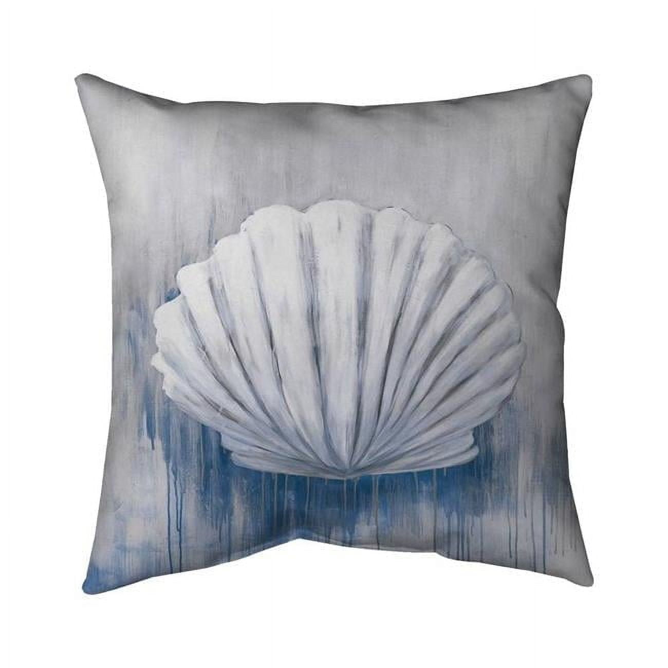 18 x 18 in. Blue Feston Shell-Double Sided Print Outdoor Pillow Cover ...