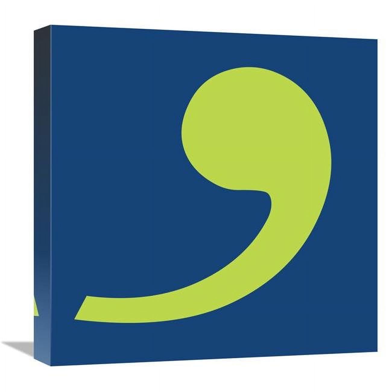 18 x 18 in. Bold Type - Comma Art Print - BG.Studio - Walmart.com