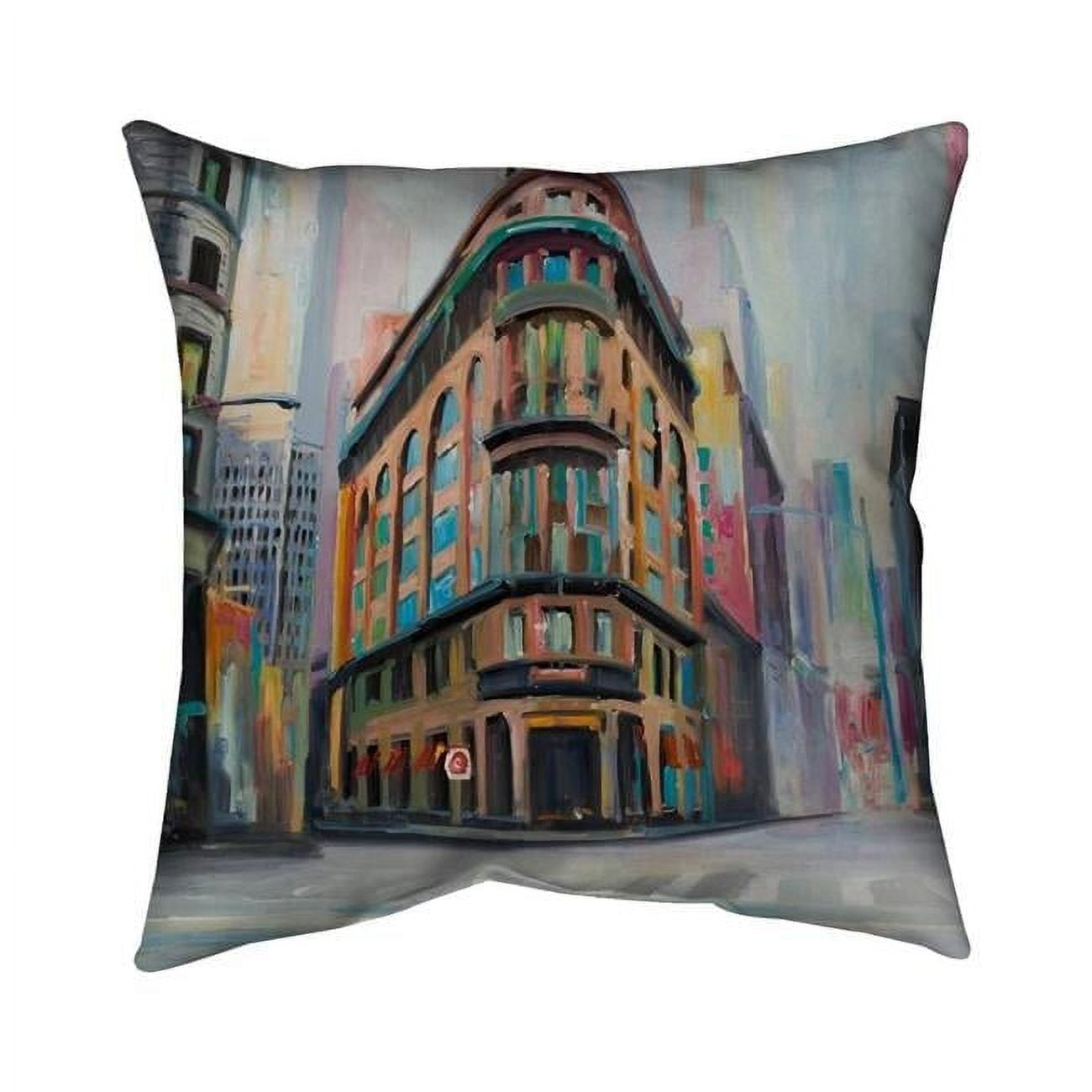 18 x 18 in. Building Architecture In New-York-Double Sided Print Indoor ...