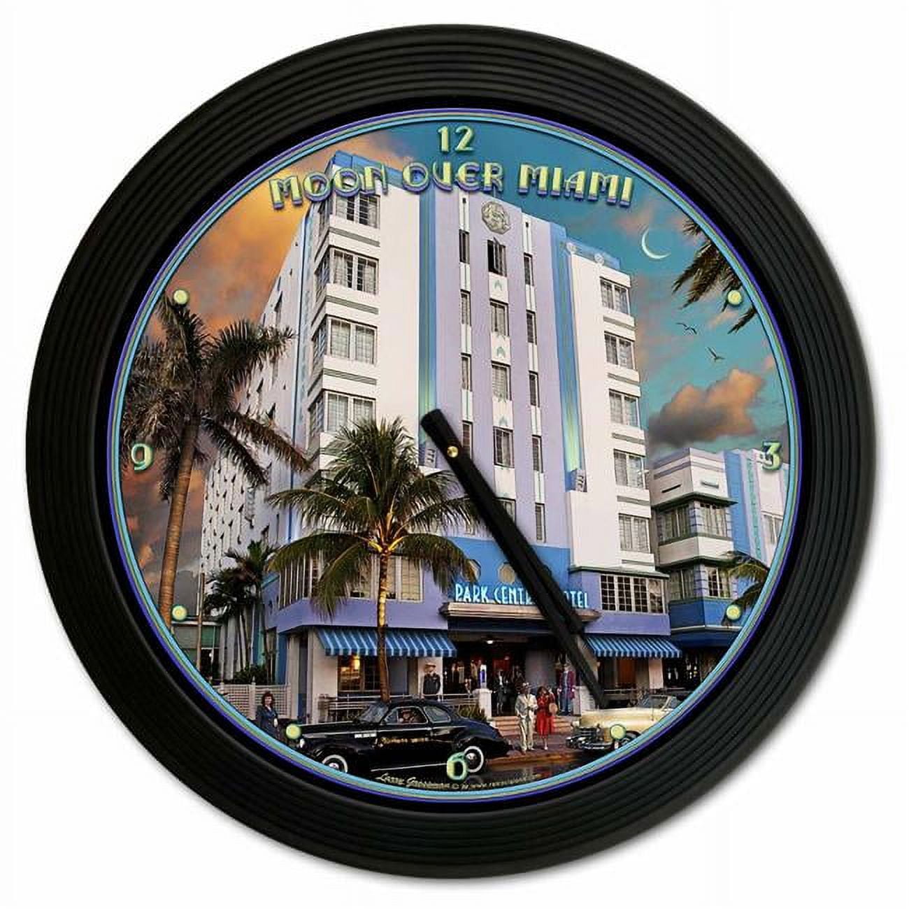 18 x 18 in. Moon Over Miami Clock - Walmart.com