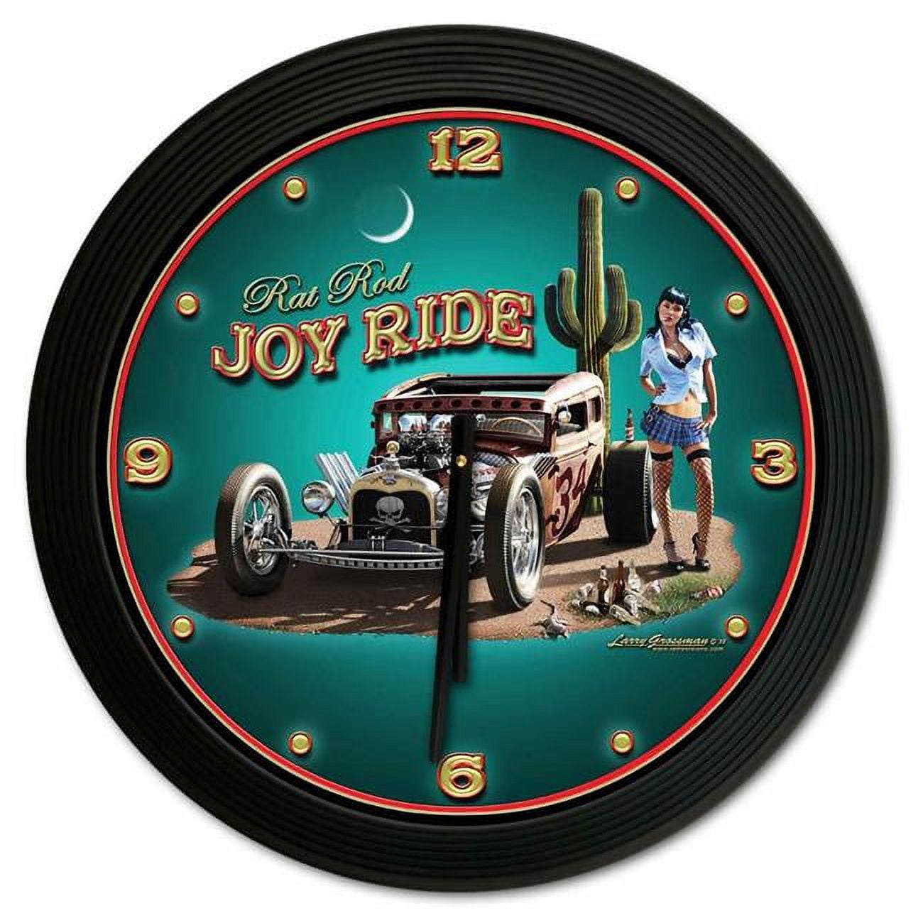 18 x 18 in. Rat Rod Joy Ride Clock - Walmart.com