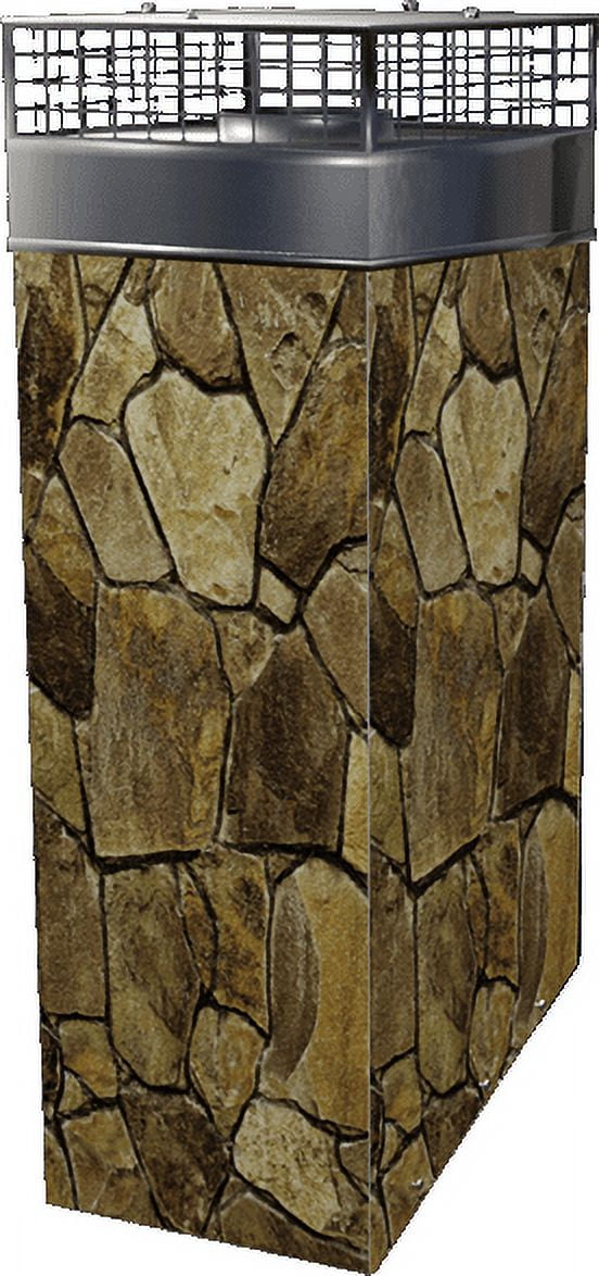 18" x 18" x 48" Faux Chimney Housing Surround KIT Printed Aluminum ...