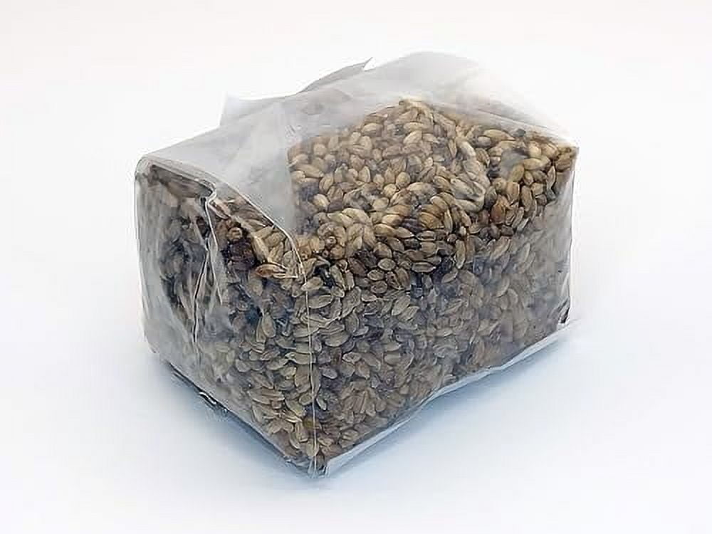 18 x 1lb Sterilized Rye Berry Grain Substrate Bags Sealed for Mushroom ...